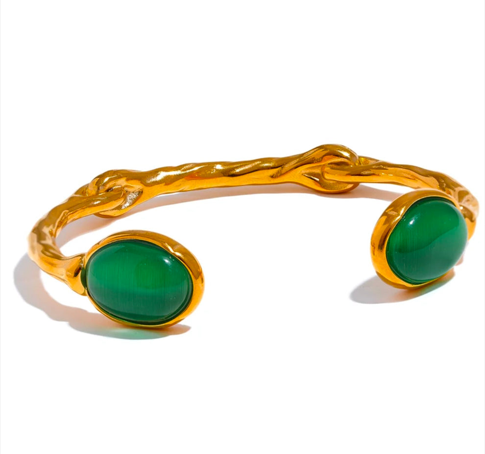 Julia Bangle - Emerald – Lex The Label